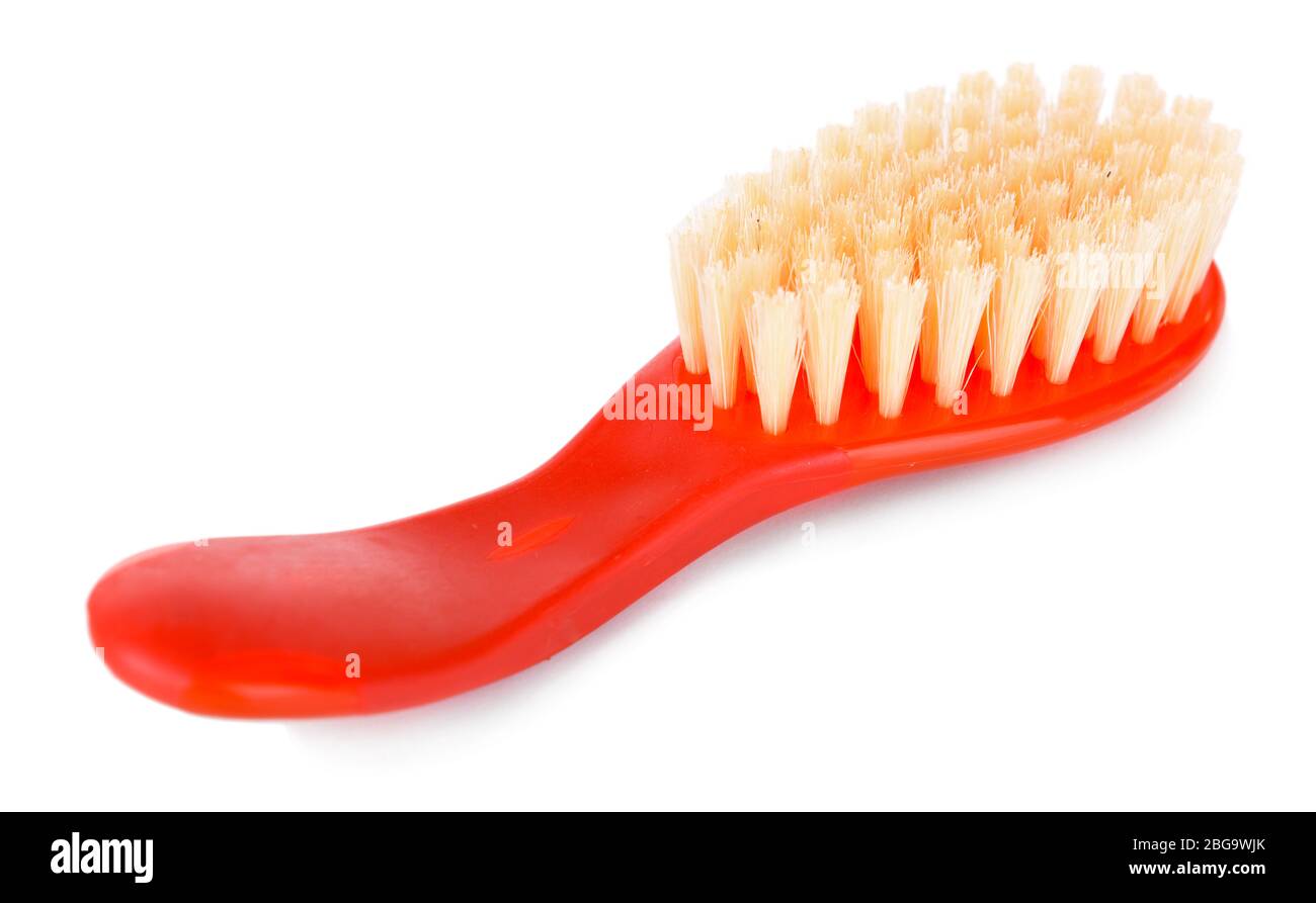 Baby brush isolated on white Stock Photo - Alamy