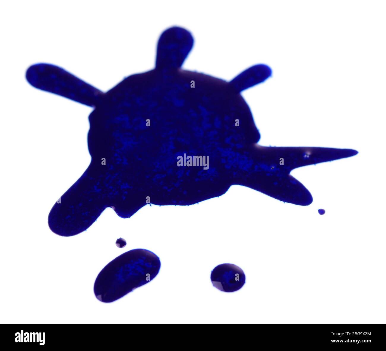 Ink blot, isolated on white Stock Photo - Alamy