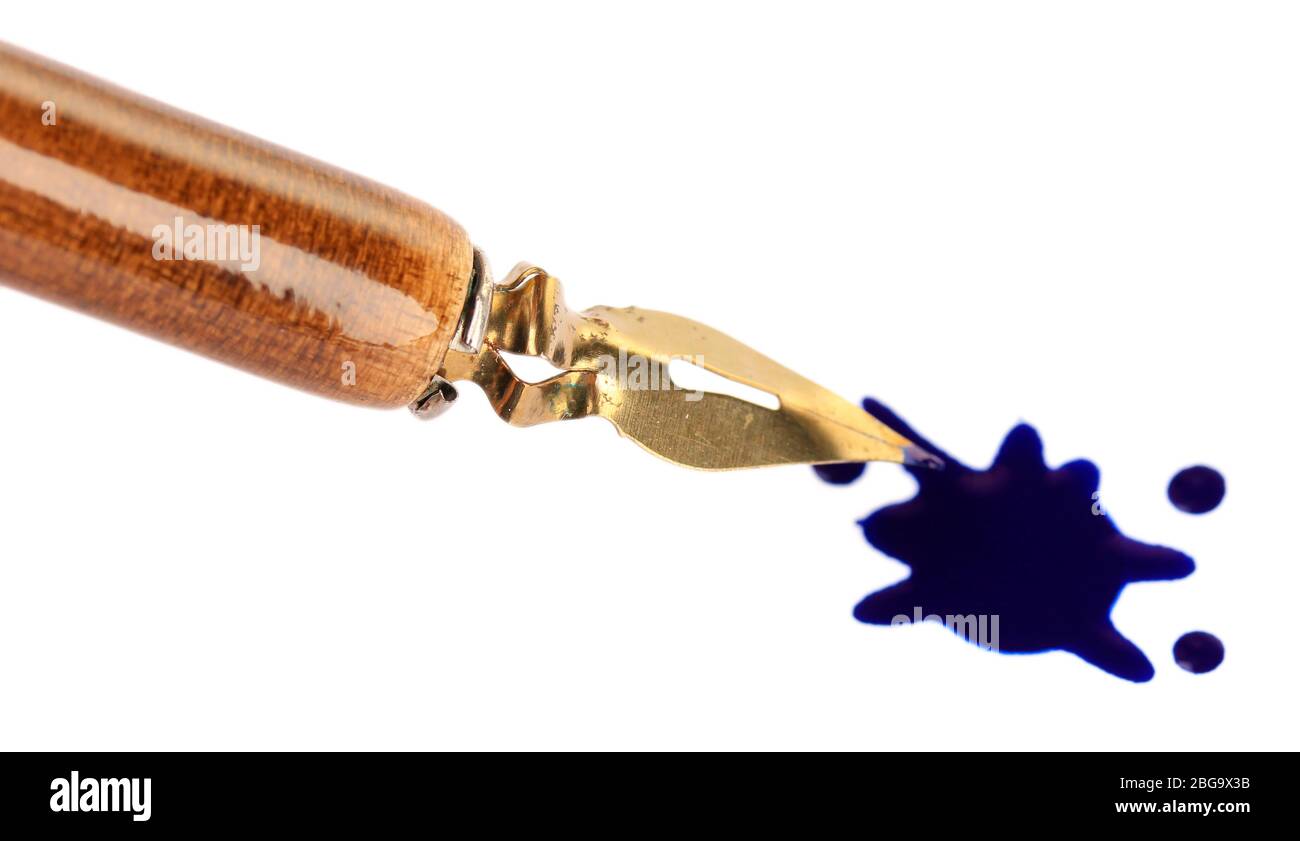 Pen ink splatter Cut Out Stock Images & Pictures - Alamy