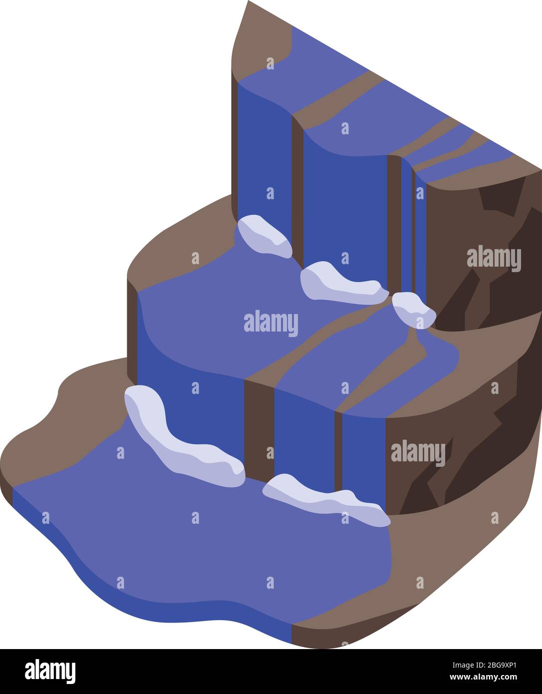 Wild mountain river flow Cut Out Stock Images & Pictures - Alamy