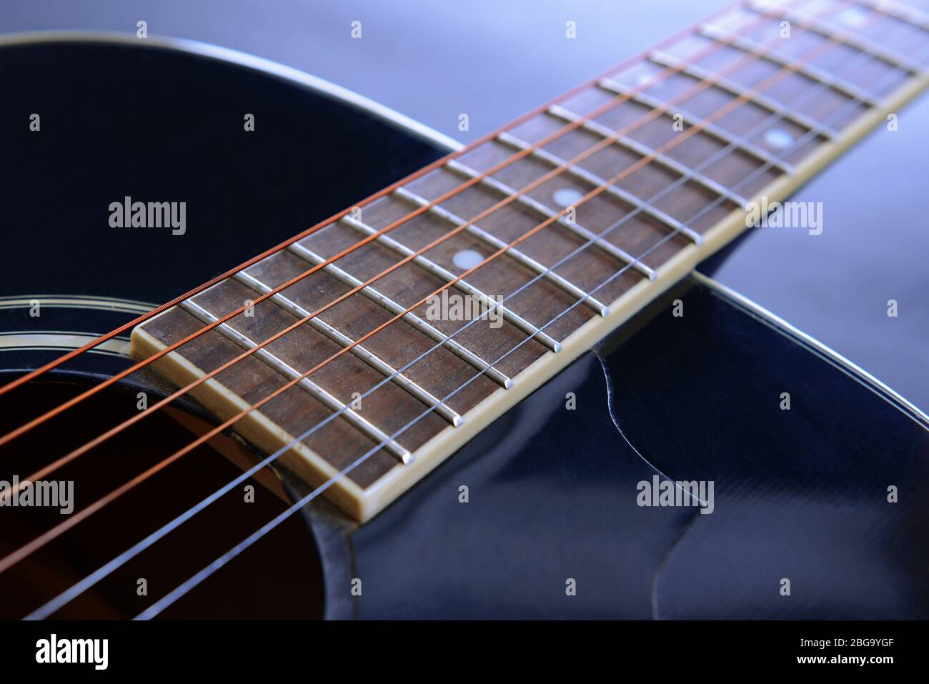 Acoustic guitar, close-up Stock Photo - Alamy