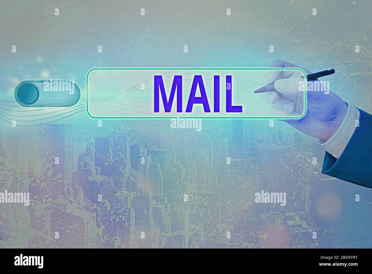 Text sign showing Mail. Business photo text letters or parcel sent or ...