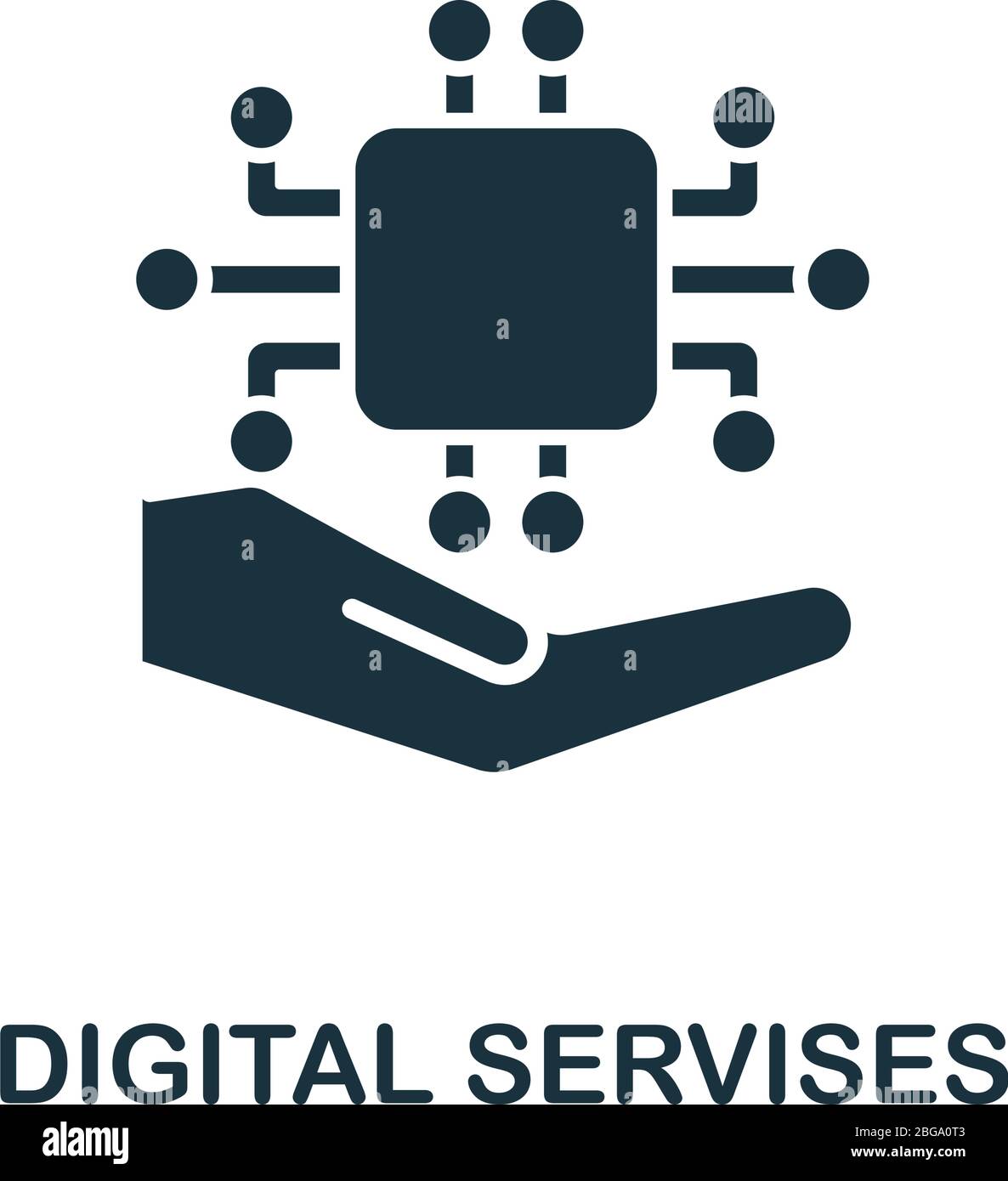 Digital Services icon from digitalization collection. Simple line ...
