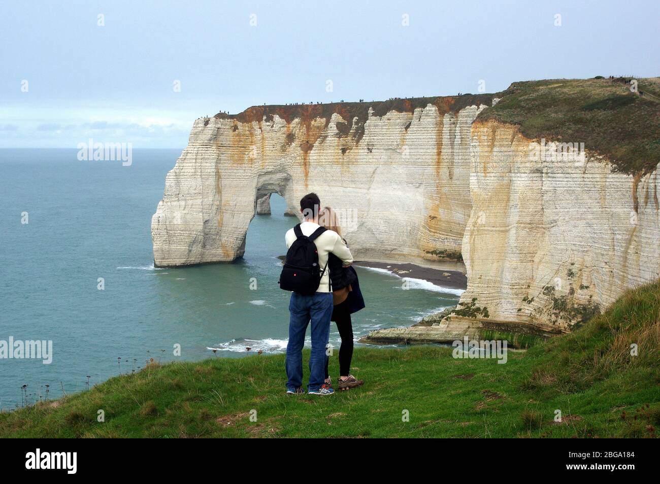 Famous cliffs of Etretat in France, Normandy Stock Photo - Alamy