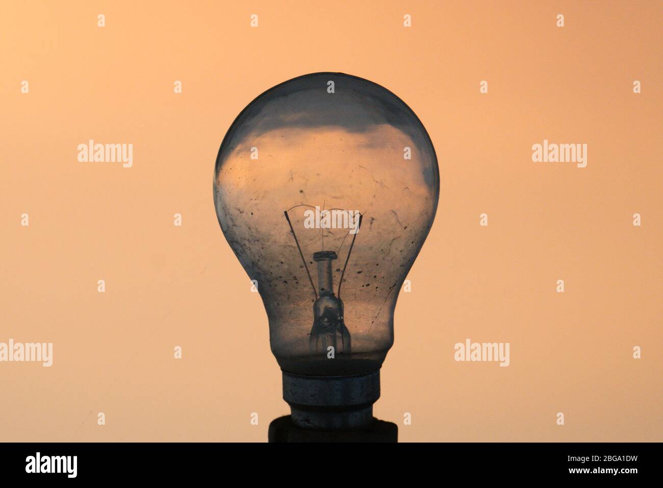 A closeup picture of an electric bulb Stock Photo - Alamy