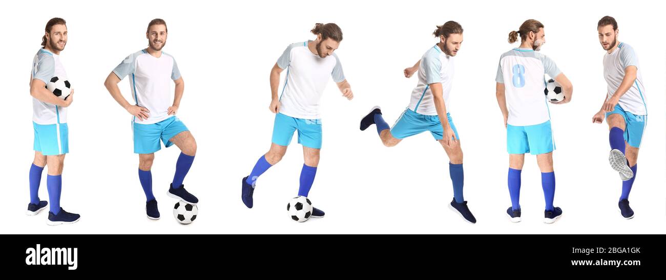 Football sport team collage Cut Out Stock Images & Pictures - Alamy