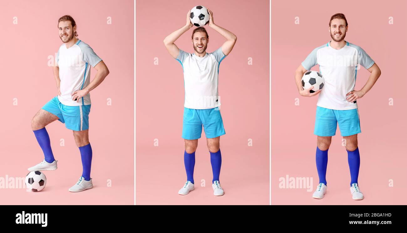 Professional soccer player collage hi-res stock photography and images ...