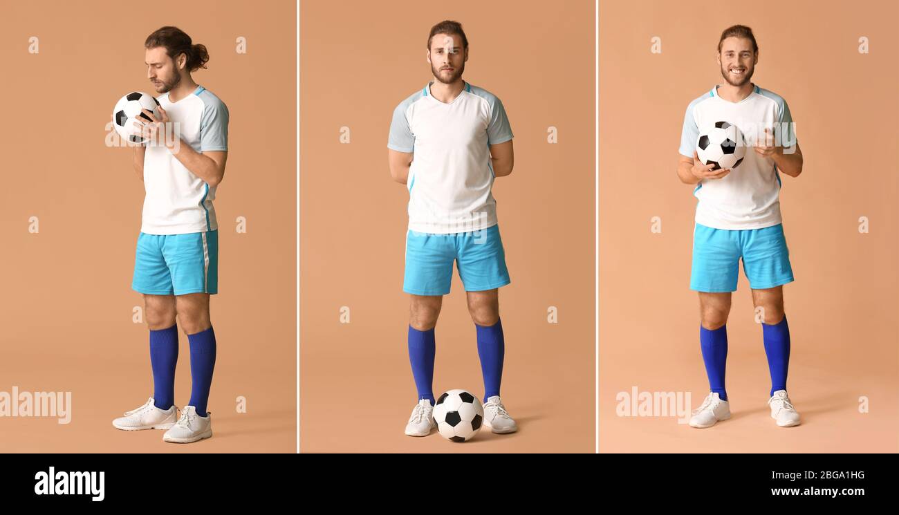 Professional soccer player collage hi-res stock photography and images ...