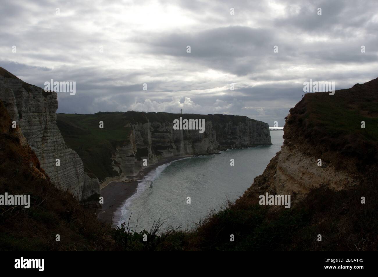 Famous cliffs of Etretat in France, Normandy Stock Photo - Alamy