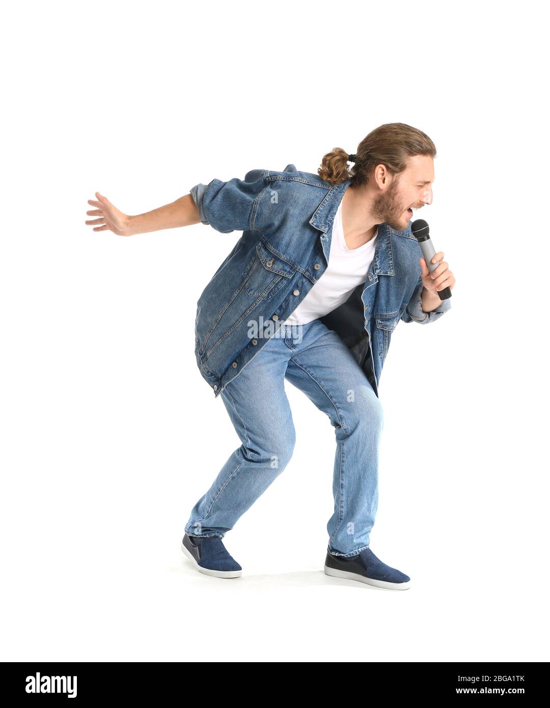 Male singer on Cut Out Stock Images & Pictures - Alamy