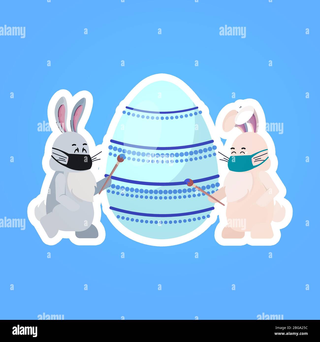 Easter covid 19 Stock Vector Images - Alamy