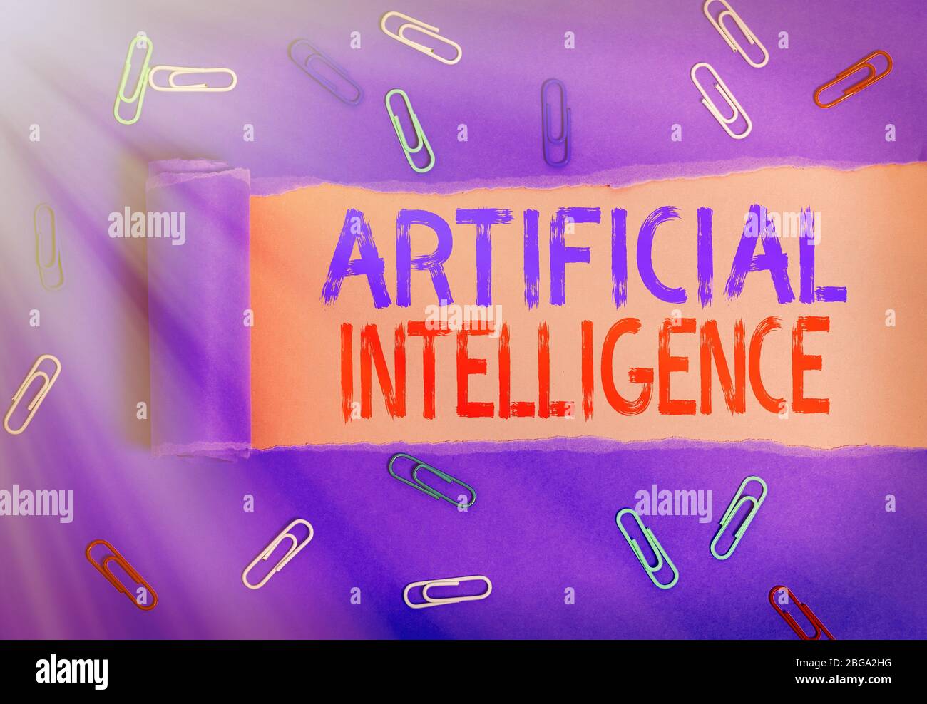 Handwriting text writing Artificial Intelligence. Conceptual photo ...