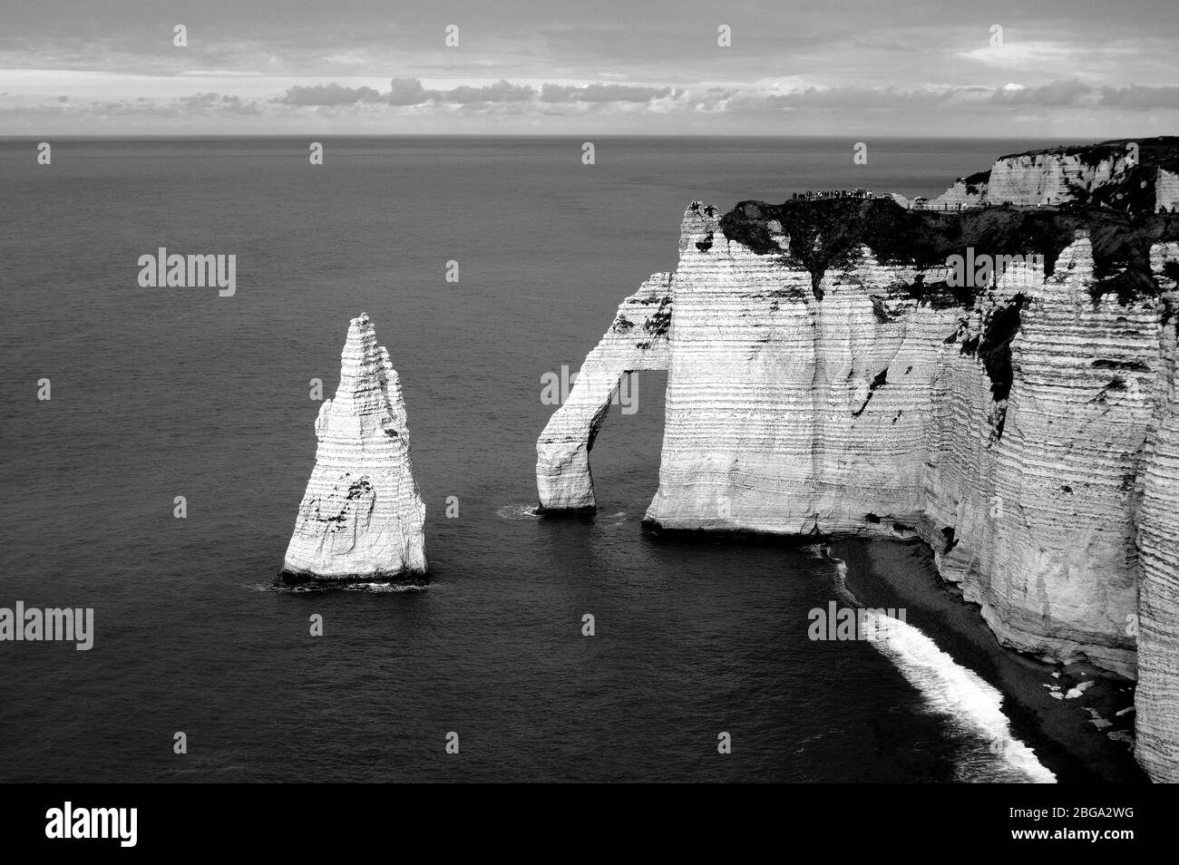 Famous cliffs of Etretat in France, Normandy Stock Photo - Alamy
