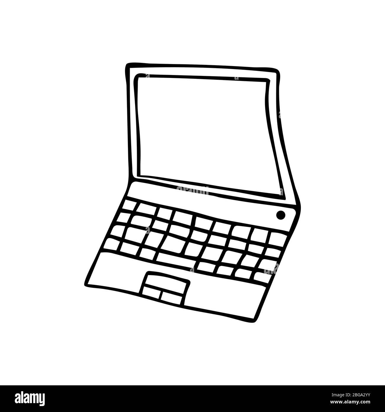 White Laptop Clip Art