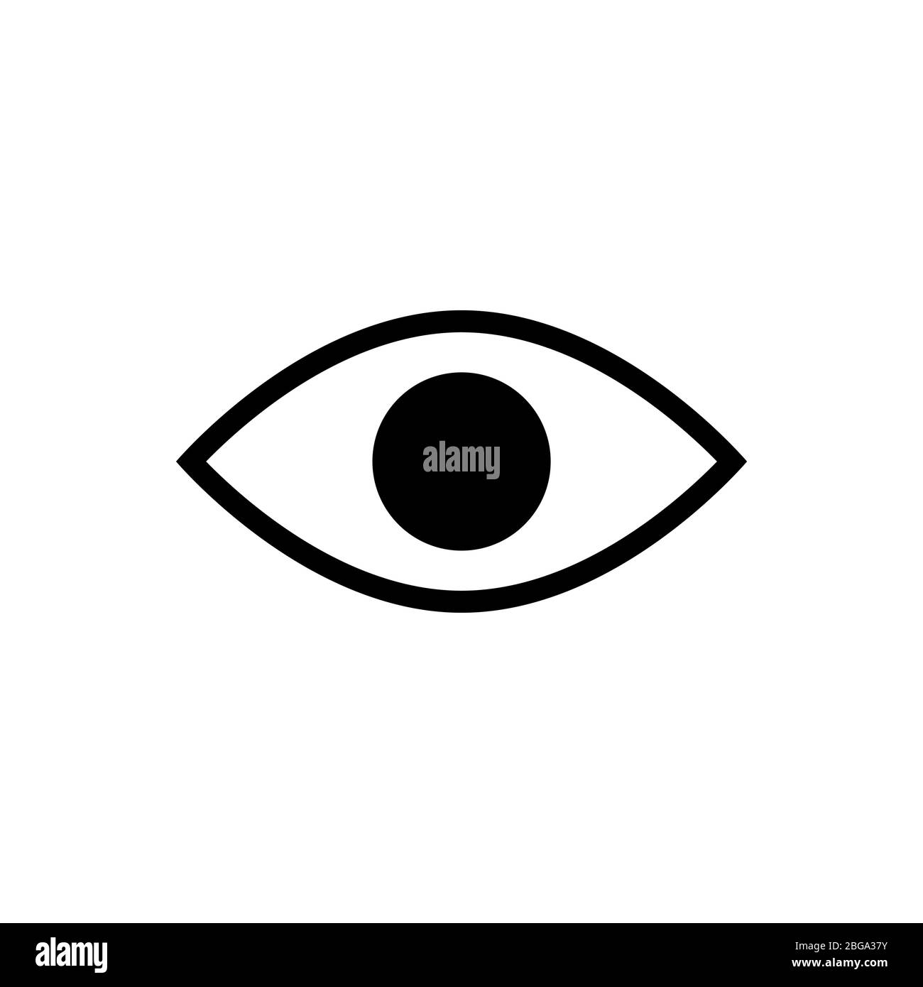 Eye vector icon. Open eye icon vector illustration isolated Stock ...