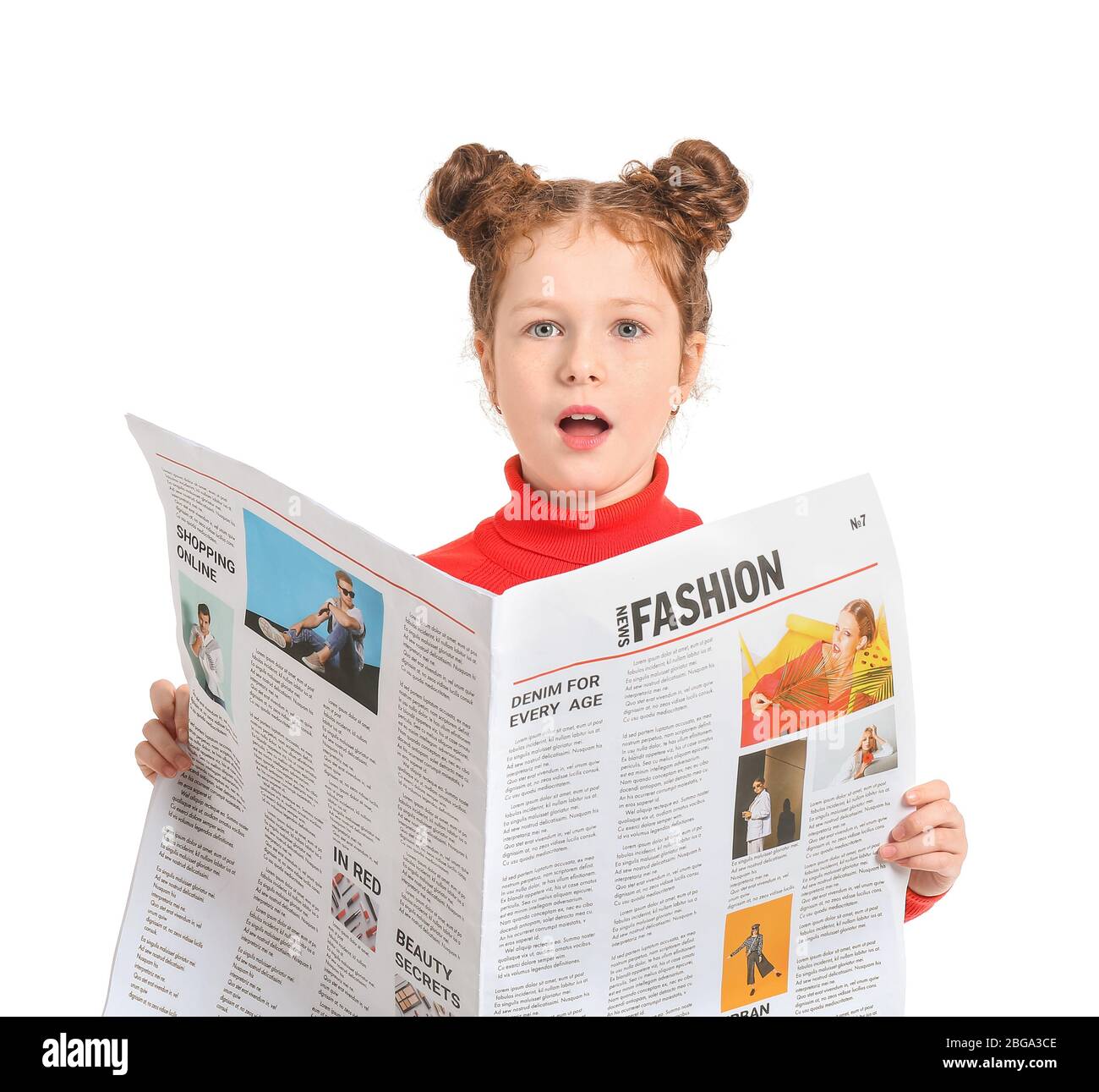 Baby Reading Newspaper