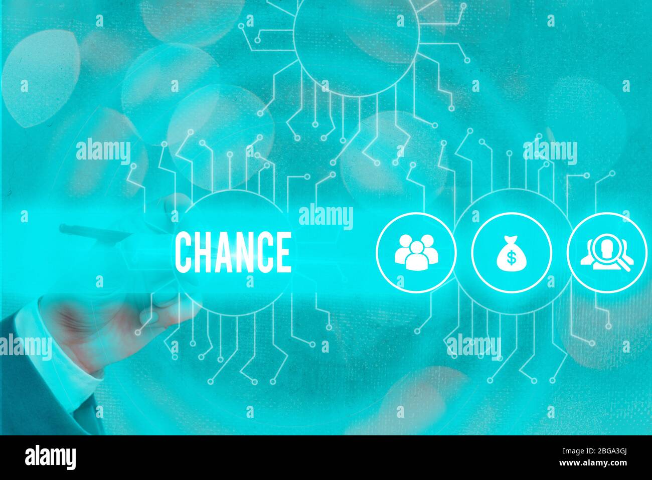 Conceptual hand writing showing Chance. Concept meaning another ...