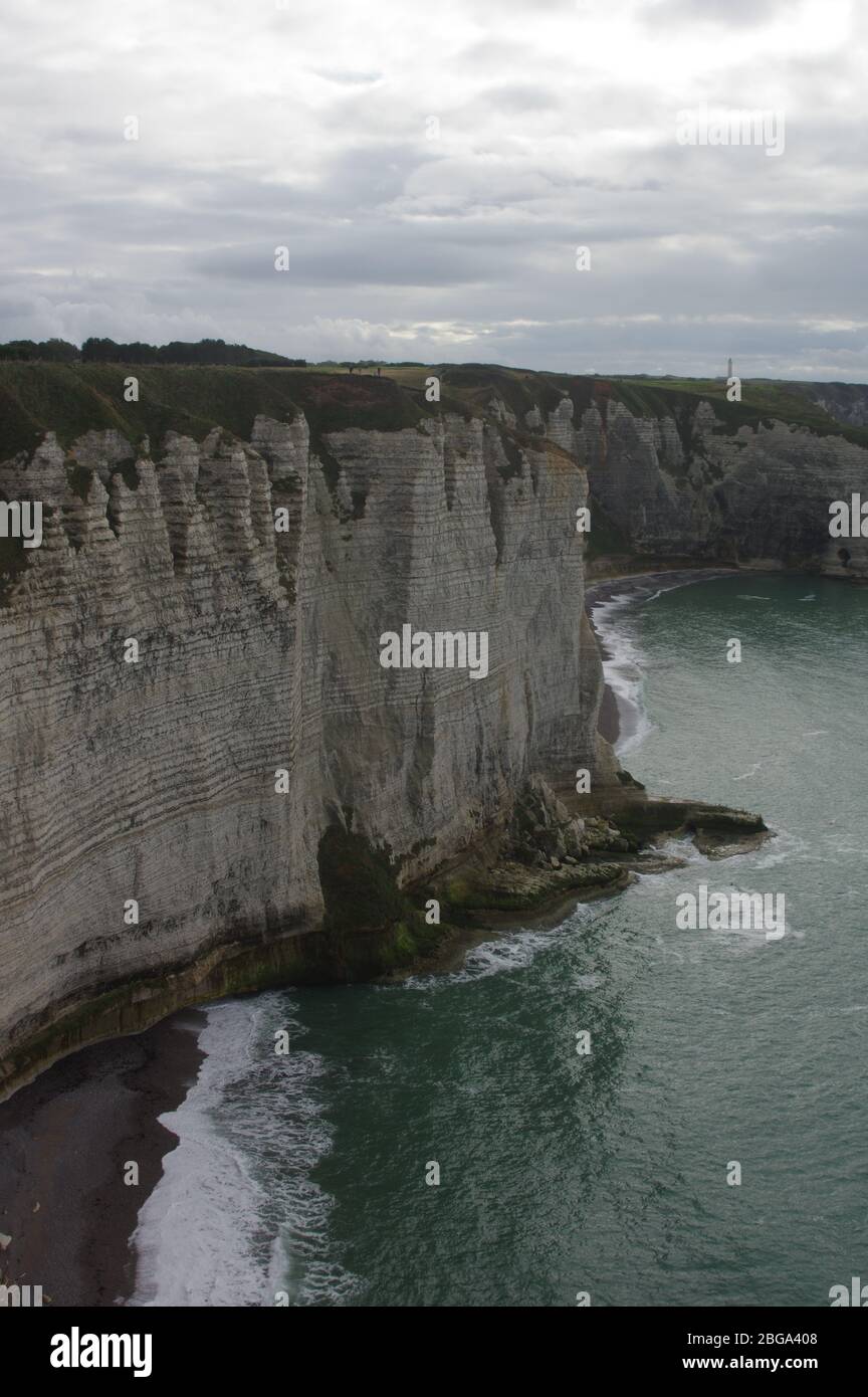 Famous cliffs of Etretat in France, Normandy Stock Photo - Alamy
