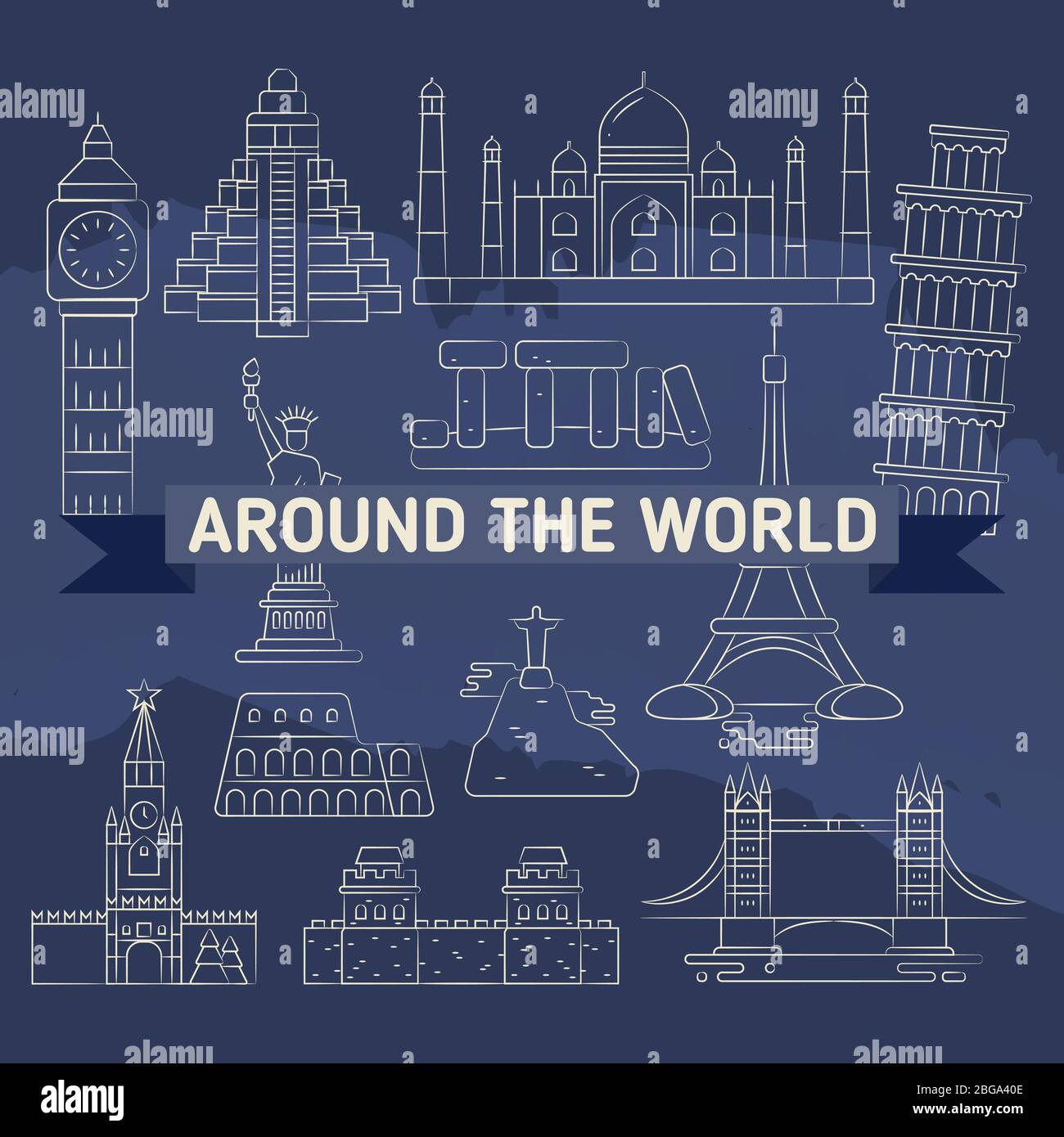 World travel icons Stock Vector Images - Alamy