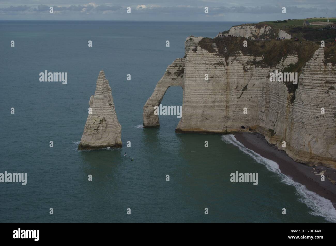 Famous cliffs of Etretat in France, Normandy Stock Photo - Alamy