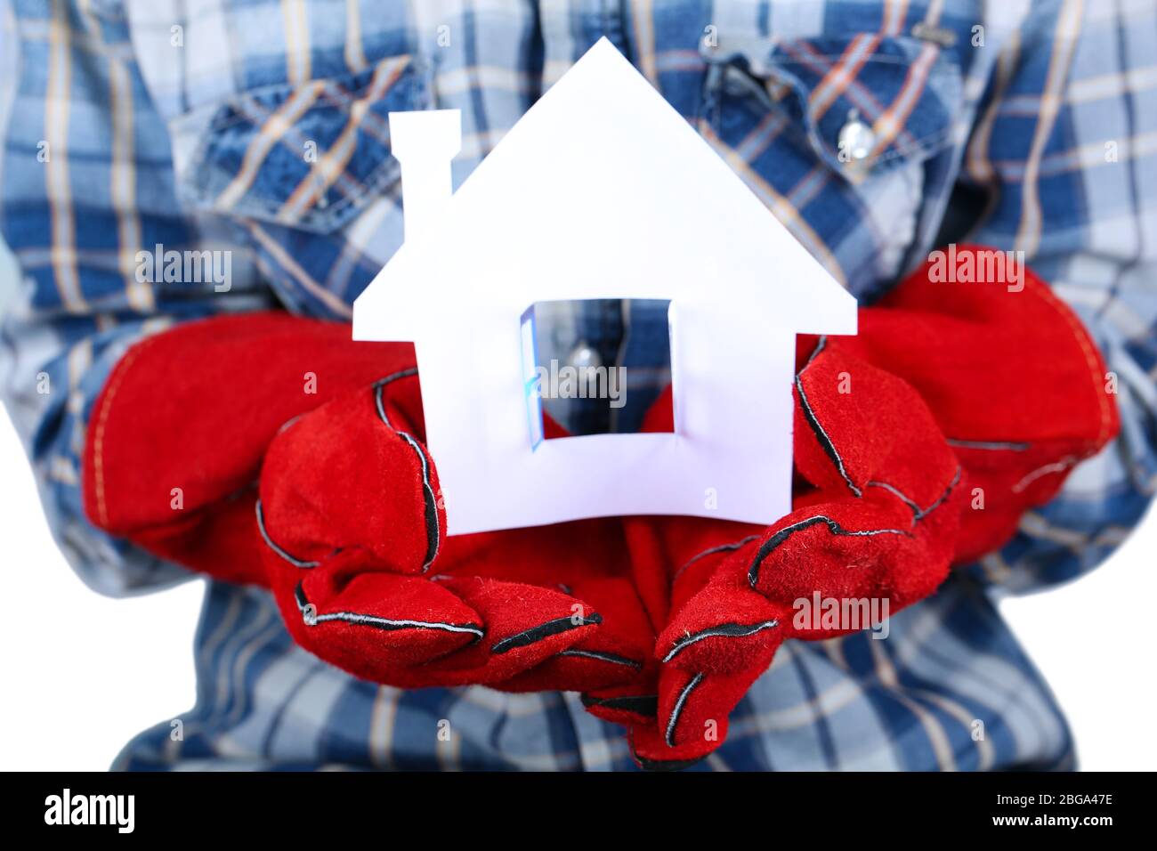Hands close model red house hi-res stock photography and images - Alamy