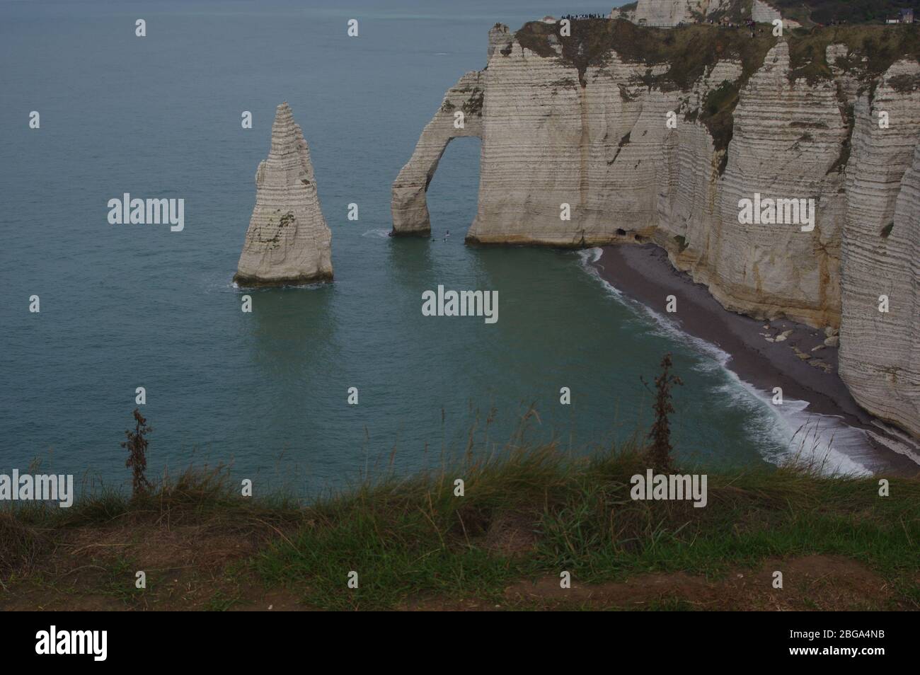 Famous cliffs of Etretat in France, Normandy Stock Photo - Alamy