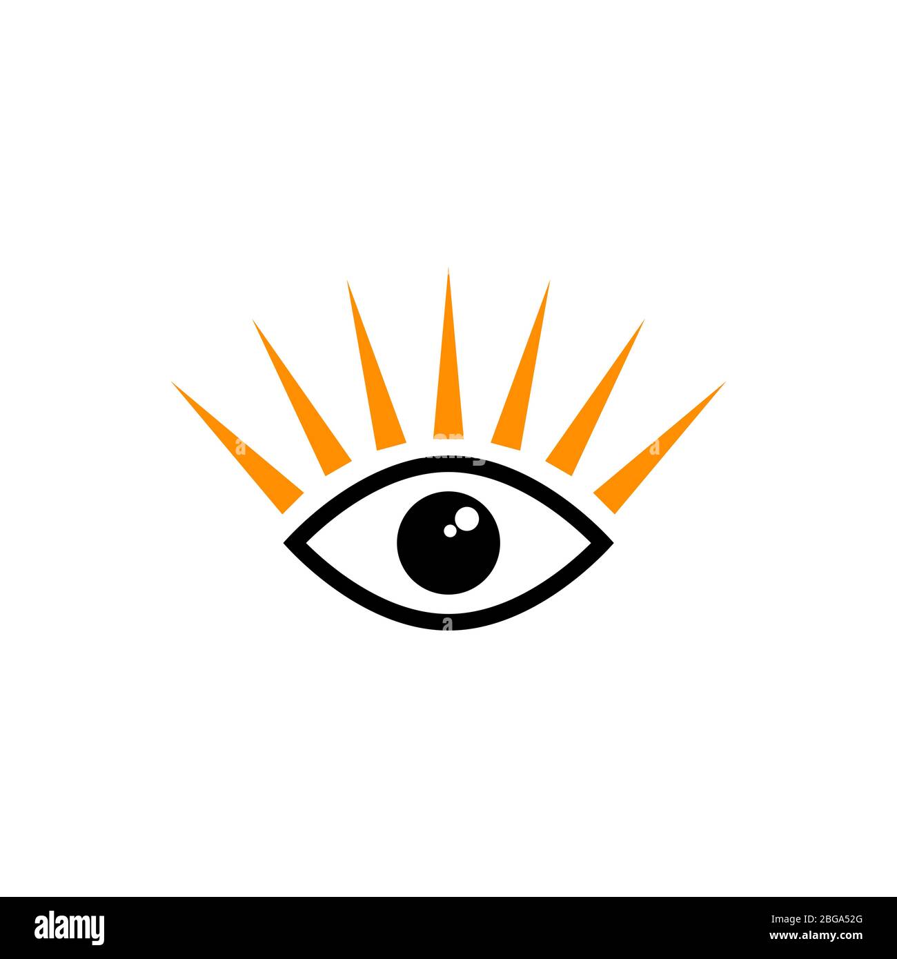 Eye vector icon. Open eye icon vector illustration isolated Stock ...