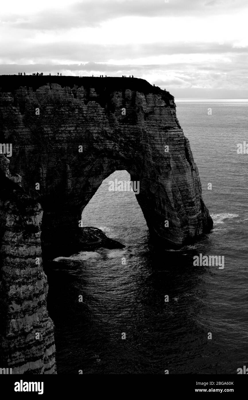 Famous cliffs of Etretat in France, Normandy Stock Photo - Alamy