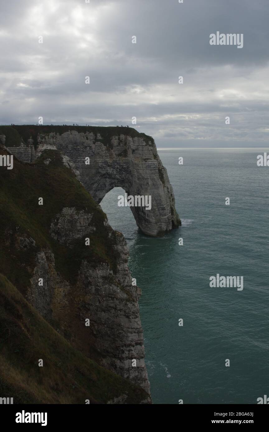 Famous cliffs of Etretat in France, Normandy Stock Photo - Alamy