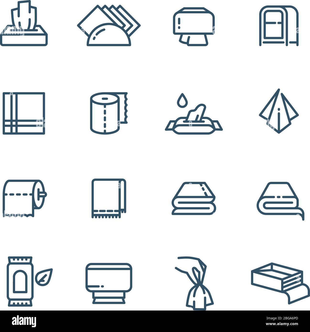 Bathroom concept line icons Stock Vector Images - Alamy