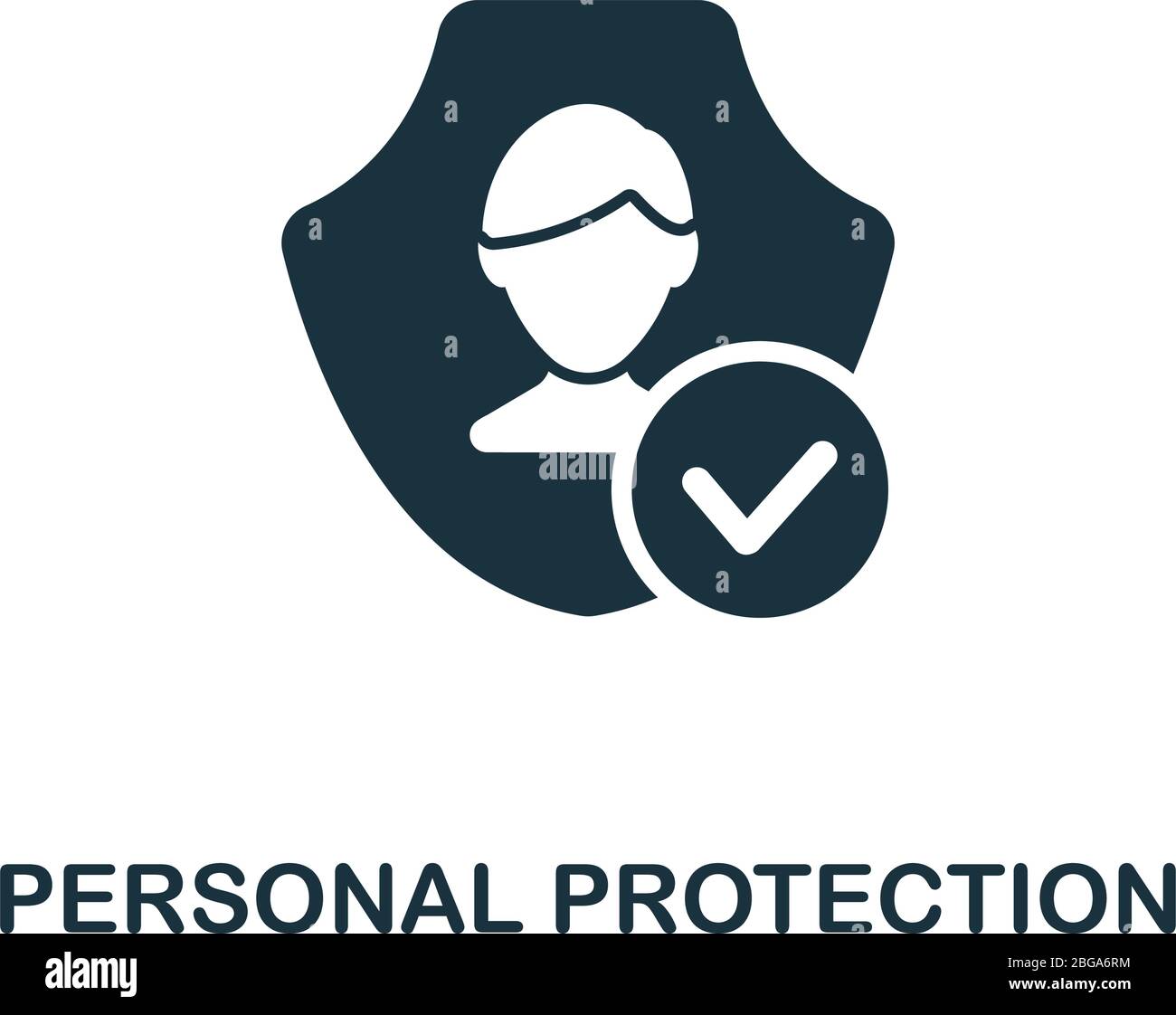 Personal Protection icon. Simple line element Personal Protection ...