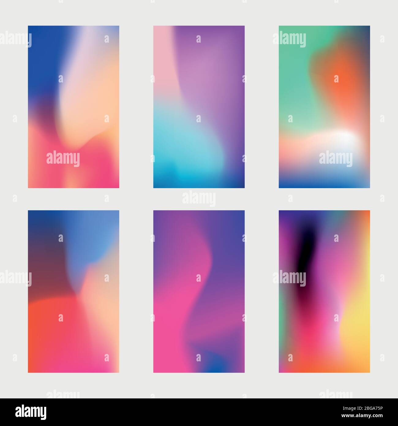Modern phone vector elegant wallpaper. Blurred multicolored backgrounds ...