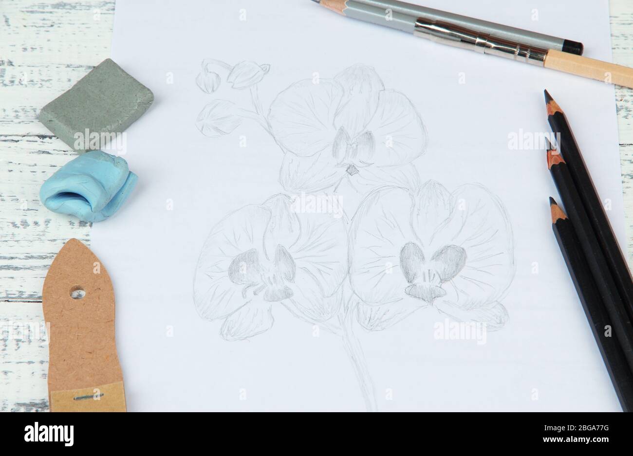 Professional art materials sketch hi-res stock photography and images ...