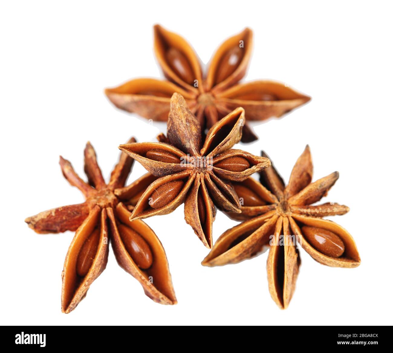 Star anise, isolated on white Stock Photo - Alamy