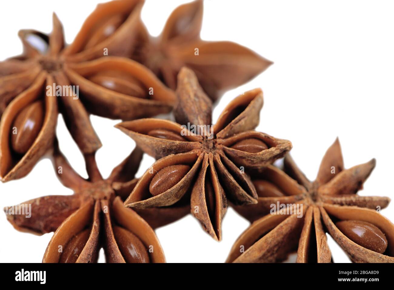 Star anise, isolated on white Stock Photo - Alamy