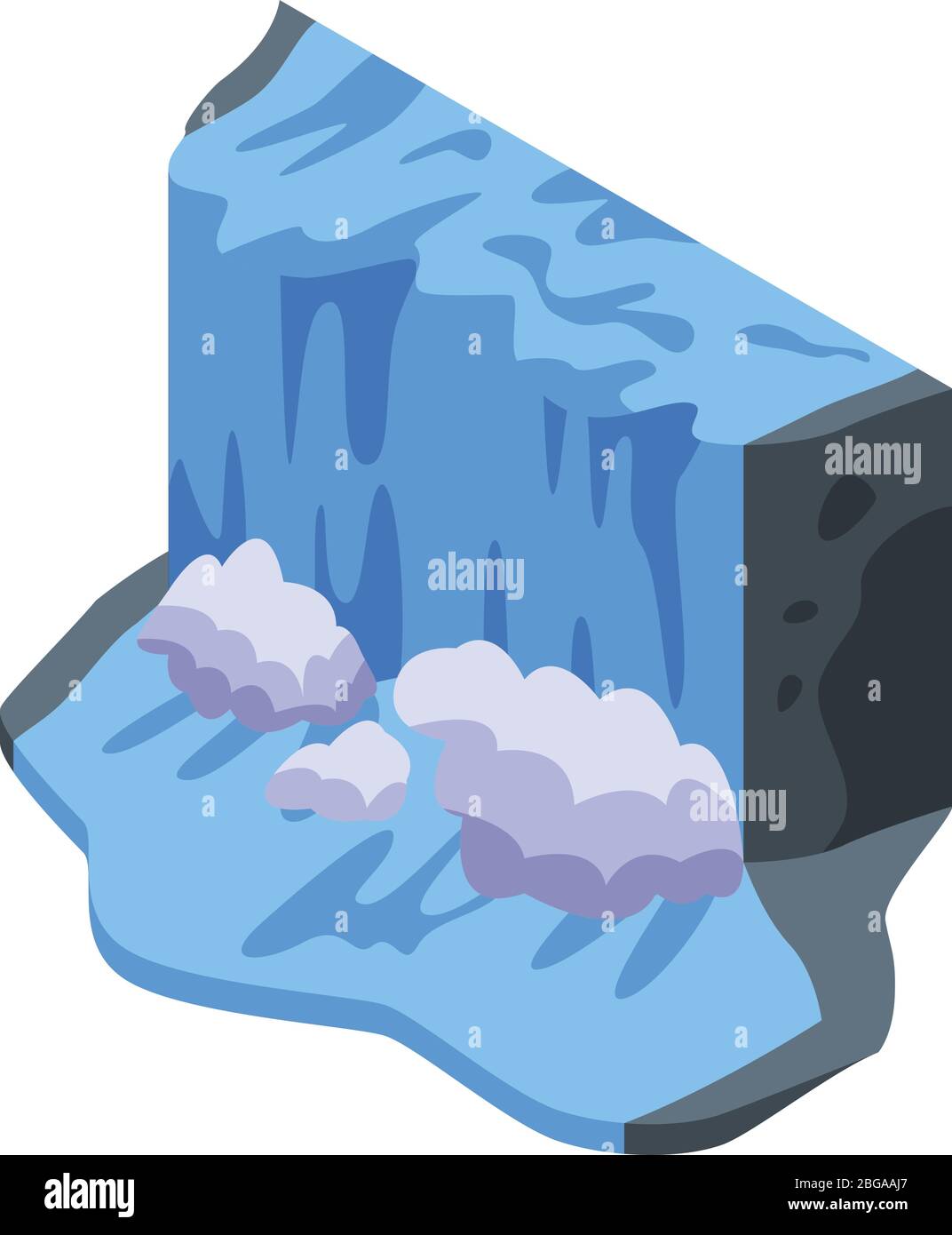 Water cascading cascade Stock Vector Images - Alamy