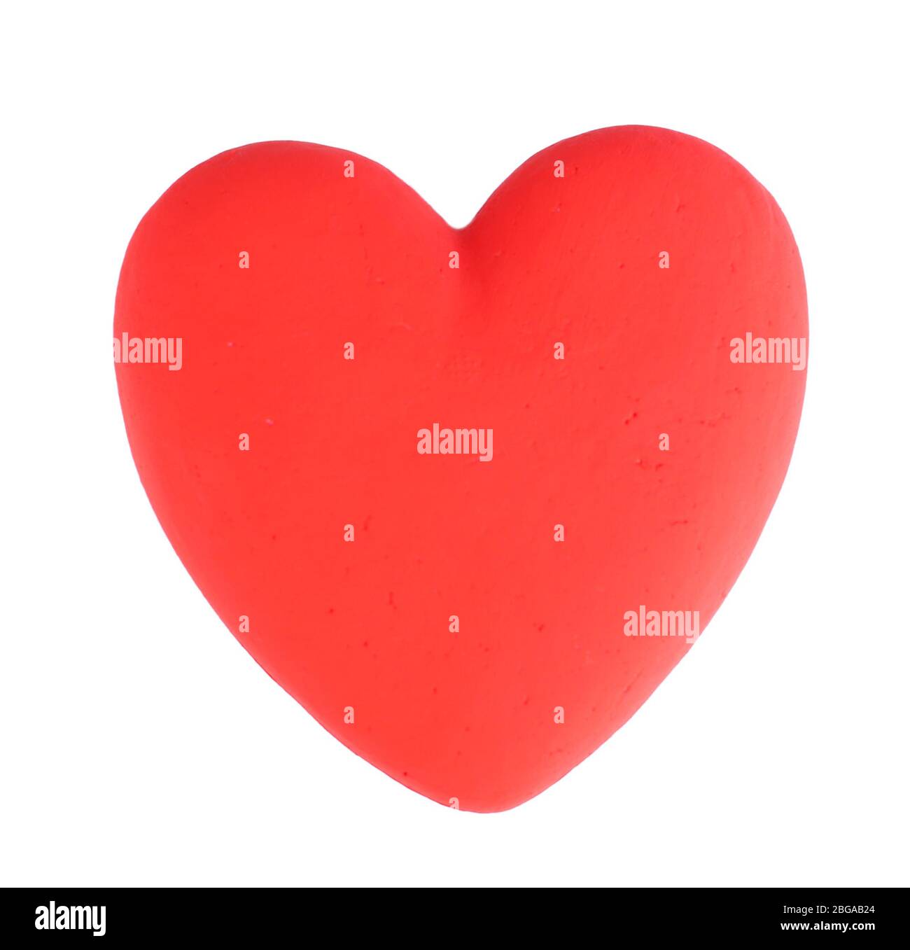 Decorative red heart, isolated on white Stock Photo - Alamy