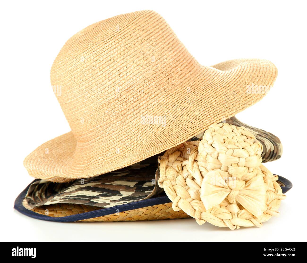 Many hats isolated on white Stock Photo - Alamy