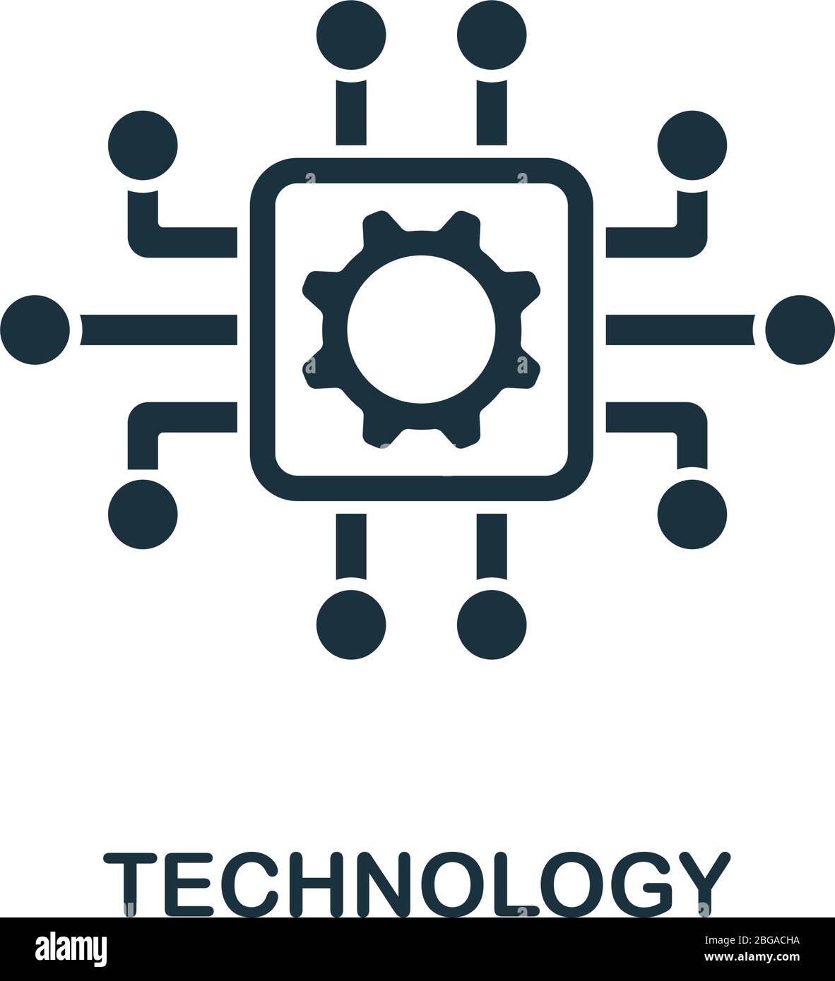 Technology icon from digitalization collection. Simple line Technology ...