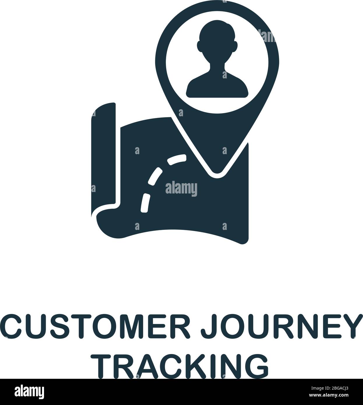 Customer Journey Tracking icon from digitalization collection. Simple ...