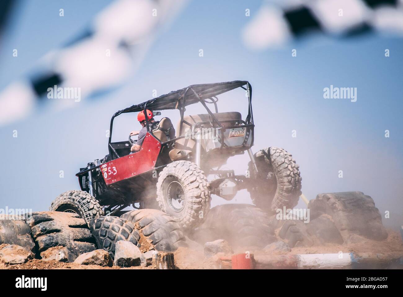 Car driving offroad rough dirt road track hi-res stock photography and ...