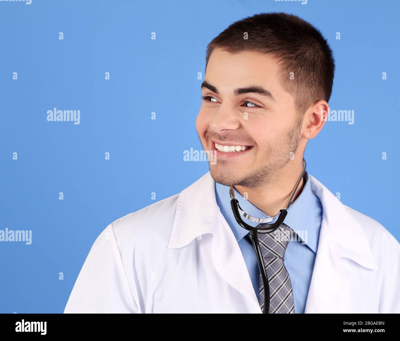 Doctor blue collar hi-res stock photography and images - Alamy