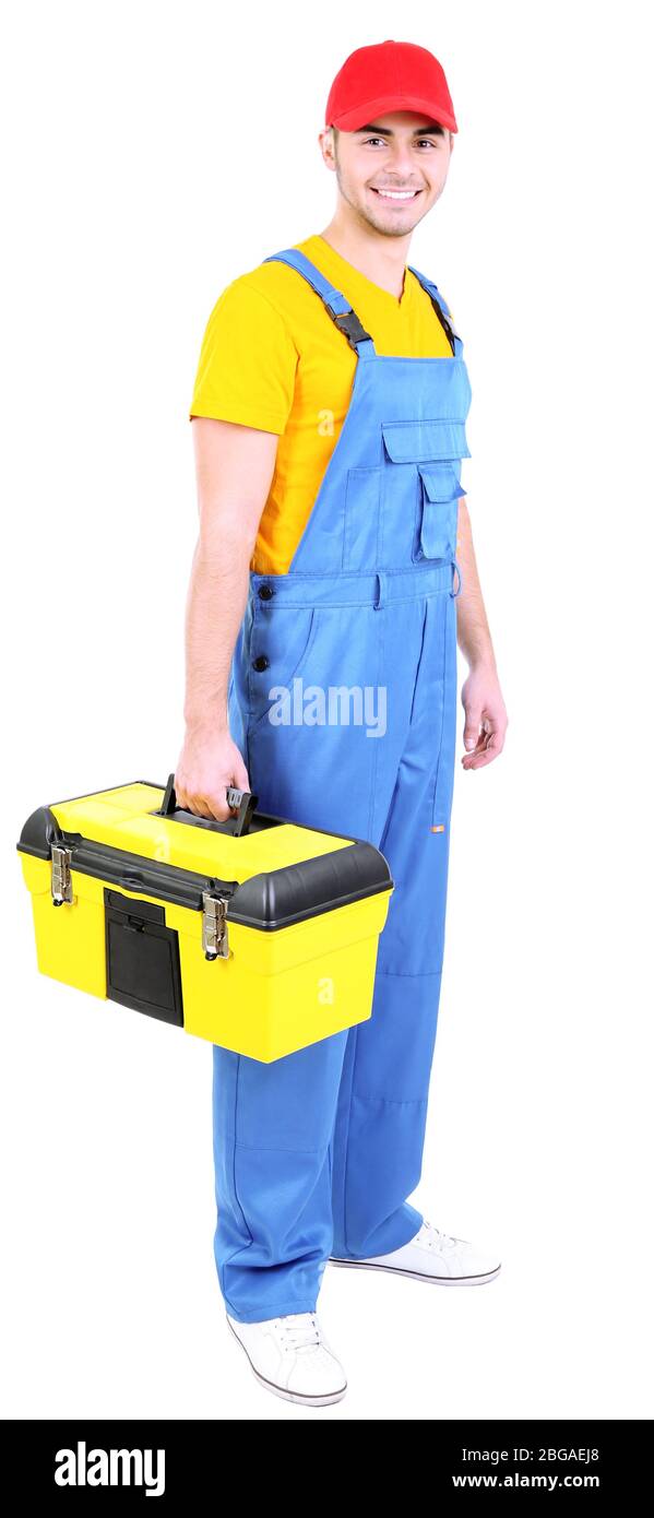 Handyman services repairman toolbox hi-res stock photography and images ...