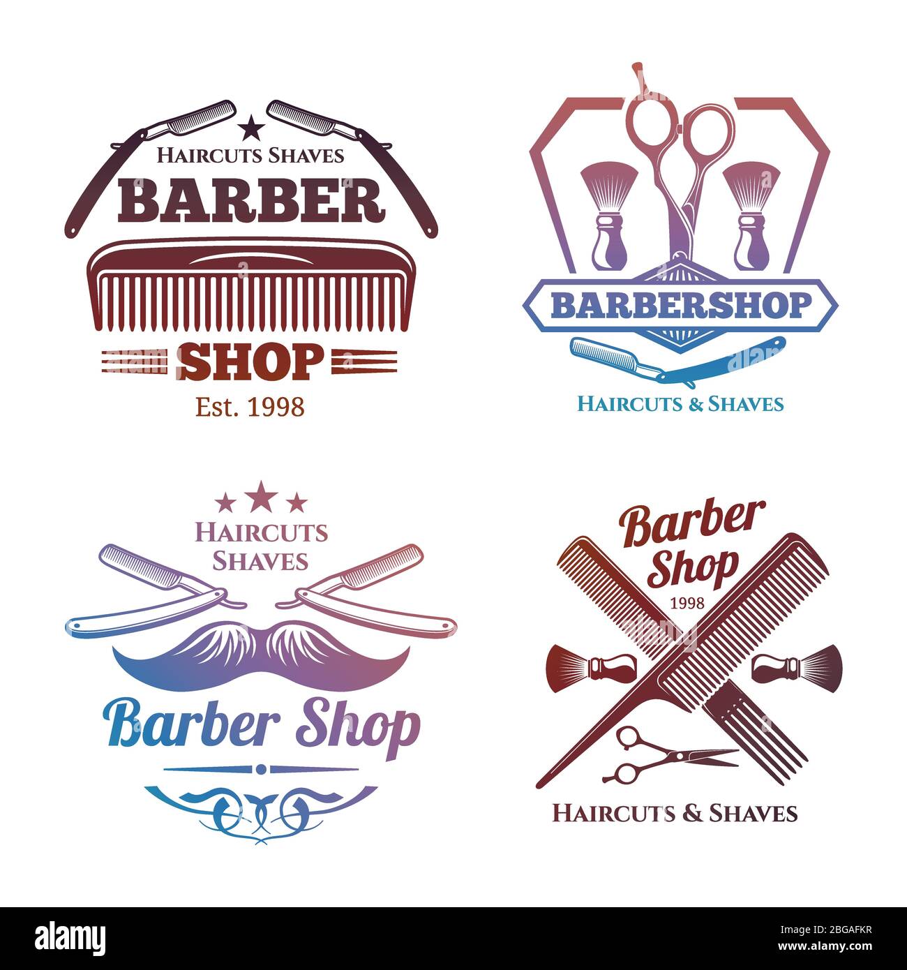 Barbershop concept icon men Stock Vector Images - Alamy