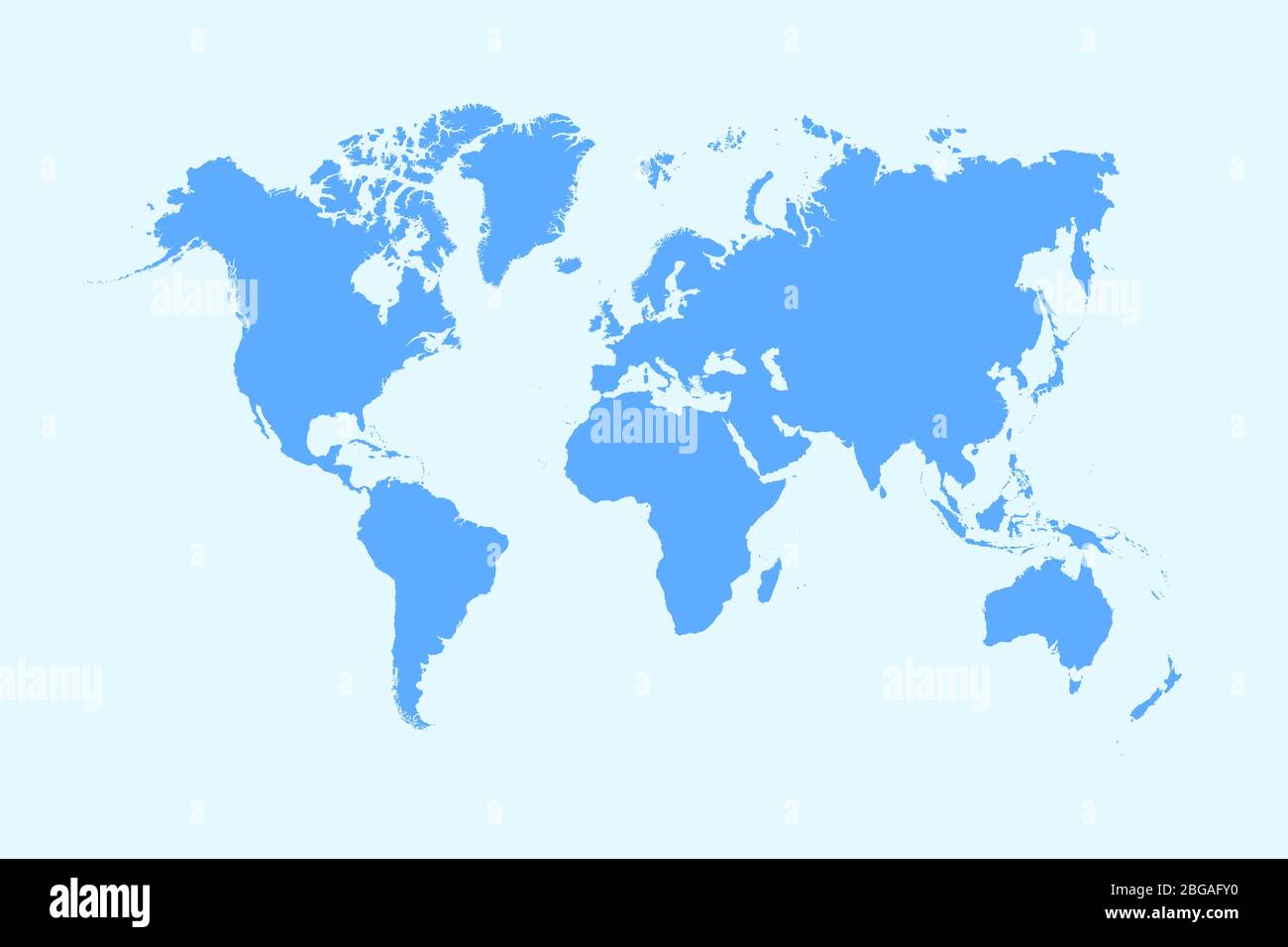 World map color vector modern Stock Vector Image & Art - Alamy