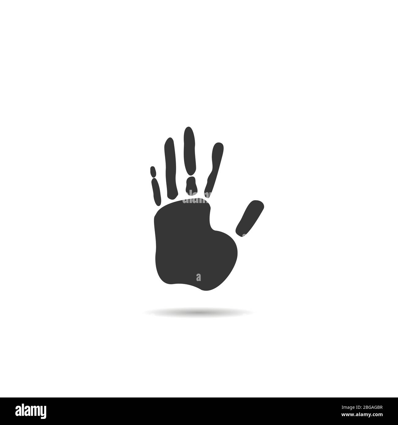 Hand print vector illustration Stock Vector Image & Art - Alamy