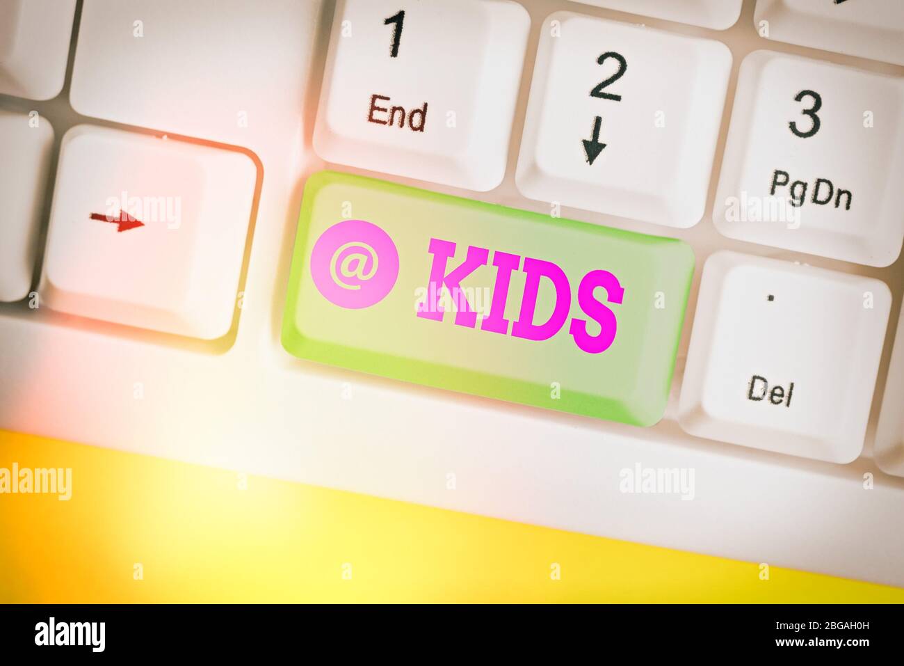 Conceptual hand writing showing Kids. Concept meaning a young being ...