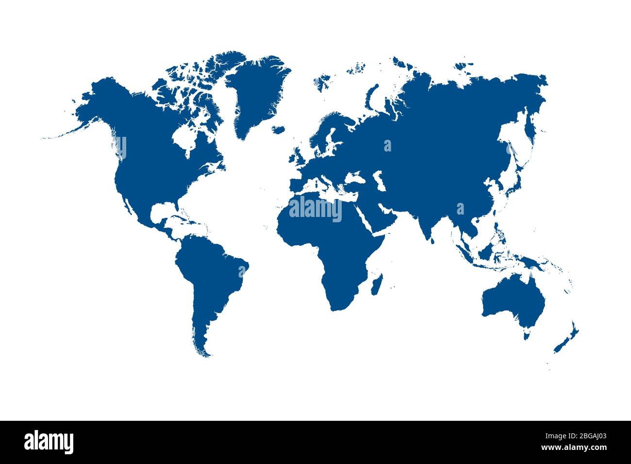 World map color vector modern Stock Vector Image & Art - Alamy