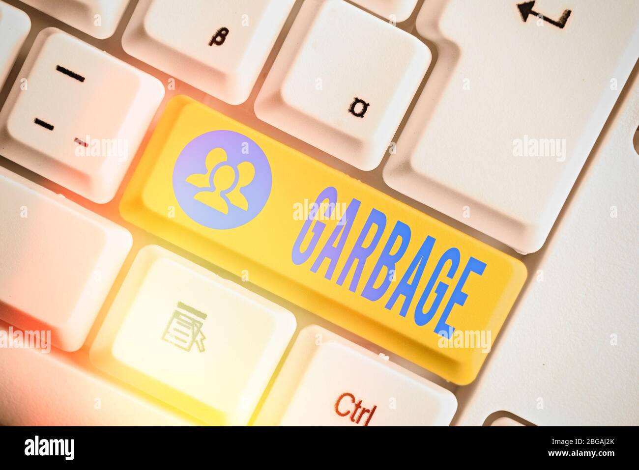 Handwriting text writing Garbage. Conceptual photo waste material or ...