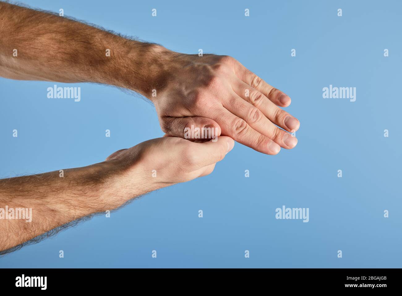Cropped view man washing hands hi-res stock photography and images - Alamy